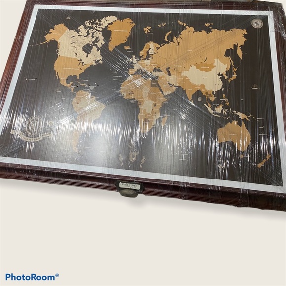 Art | World Map Pinnable Pin Map Travel Mappickup Only | Poshmark